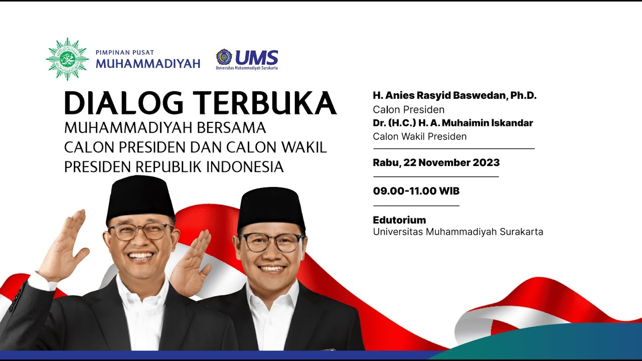Dialog Terbuka #1: Muhammadiyah Uji Gagasan Anies Baswedan-Muhaimin Iskandar - Majalah Suara ...