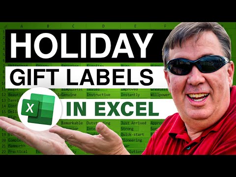Learn Excel 2010 – “Holiday Gift Labels”: Podcast #1494 | Learn Excel from MrExcel