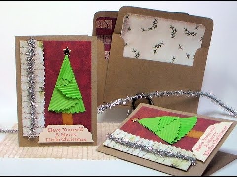 A Quick Folded Christmas Tree Card! {video!} – The Frugal Crafter Blog