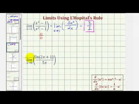 Ex: Use L’Hopital’s Rule to Determine a Limit Approaching Zero | Math ...