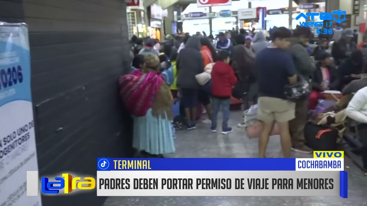 Gran afluencia de pasajeros en la Terminal de Buses de Cochabamba; salidas operan con normalidad ...