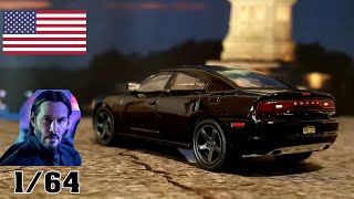 ????????1:64 #Greenlight Hollywood Series 19 - John Wick (2014) - 2011 Dodge Charger SXT - Diecast Model