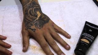HOW TO: TATTOO Coverage with Dermablend