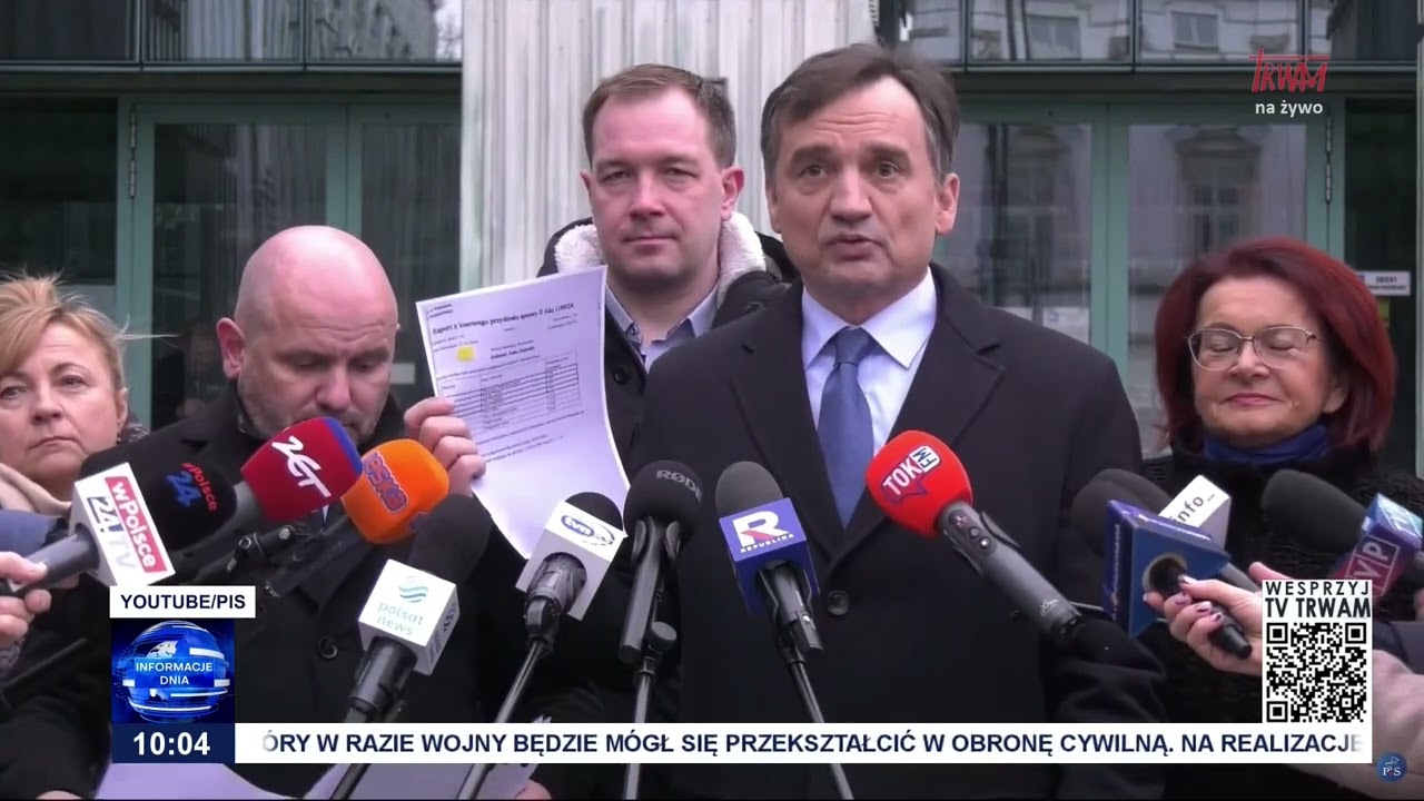 Z. Ziobro nie stawi się na komisji śledczej ds. Pegasusa – RadioMaryja.pl