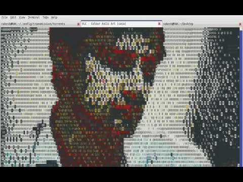 Video in ASCII using VLC, SSH and refine with ffmpeg – Random Writings