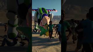 Buzz Lightyear chasing dryosaurus | JWE 2 Mods