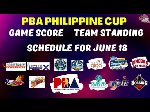 PBA Team Standing and Schedule for June 18, 2022 | Pba Philippine Cup 2022 | Pba Game Result ...