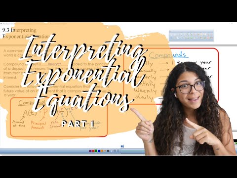 Lesson 9.3: Interpreting Exponential Equations – MS. CABRERA | ALGEBRA 2