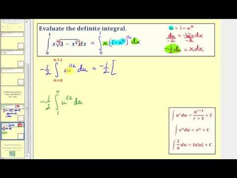 Definite Integration Using Substitution | Math Help from Arithmetic through Calculus and beyond