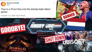 AJS News - EA Tweet, Diablo Immortal Losing Whales, Ubisoft Shuts Down DLC, Netherlands Bans LootBox