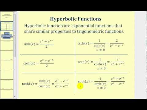 Prove a Property of Hyperbolic Functions: (sinh(x))^2 – (cosh(x))^2 = 1 | Math Help from ...