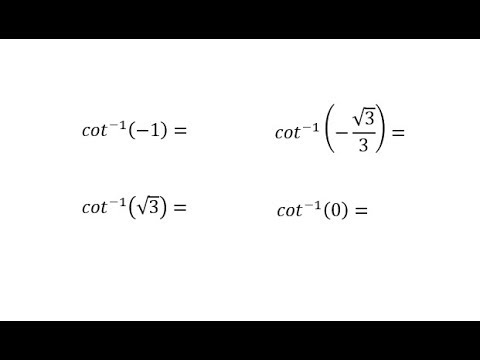 Evaluate Inverse Cotangent Expressions Using Reference Triangles | Math Help from Arithmetic ...