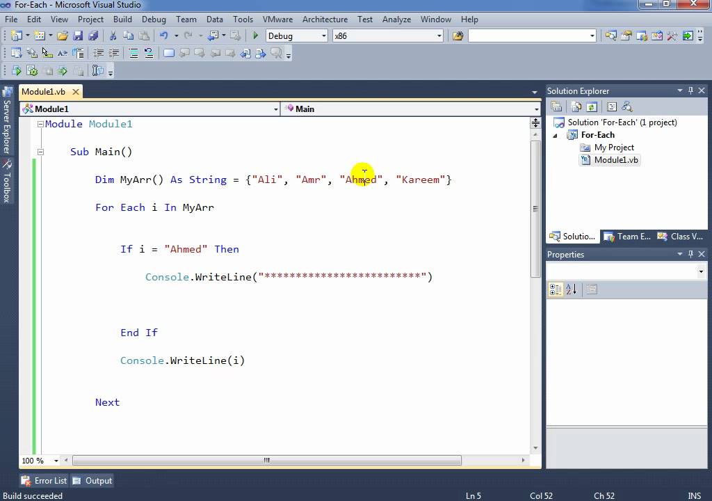 041 for each- vb.net 2010 | كورس Visual Basic 2010 وقف اونلاين