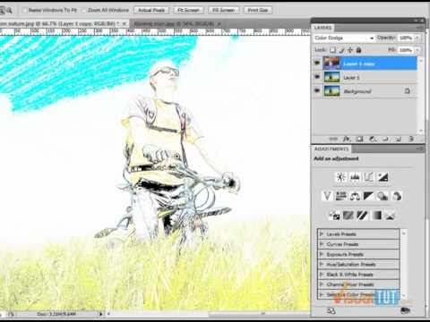 Create Image to pencil drawing using photoshop | visualtut