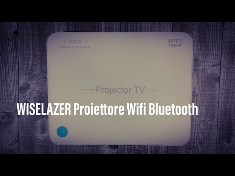 WISELAZER Proiettore Wifi Bluetooth Videoproiettore,Home Cinema Theater 9500 Lumen Proiettore ...