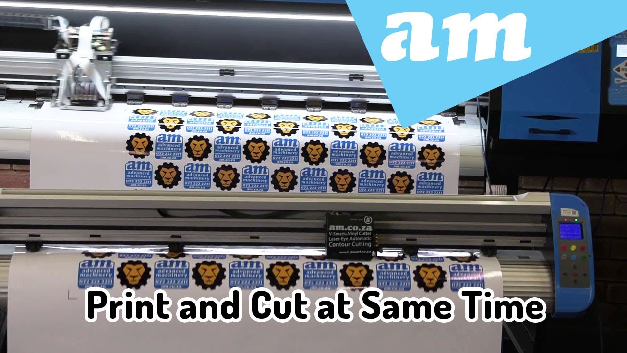 COMBO-PNC/ECO: Vinyl Sticker Simultaneously Print & Cut Solution Machine Combo, FastCOLOUR-ONE ...