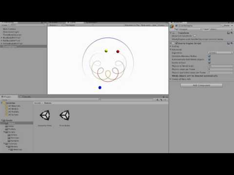 Three Body Demonstration | N-body Physics