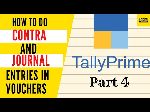 How to pass Contra and Journal Entry in Tally Prime? – Digital Tutorial