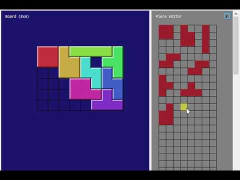 GitHub - fafaro/polyomino_solver: Puzzle solver for the placement of a set of polyominoes on a ...