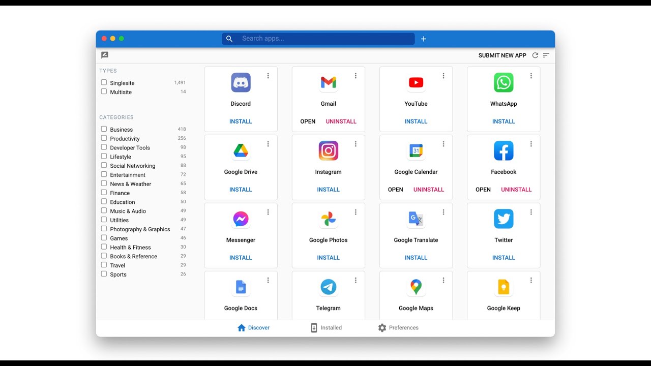 WebCatalog — каталог веб-приложений для рабочего стола — MasCloud