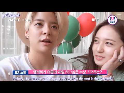 [ENG SUB] 150603 f(Amber)+f(Krystal) = Baskin Robbins Self Interview – f(♥)