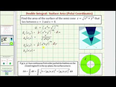 Surface Area of a Cone Bounded by Two Planes Using a Double Integral ...
