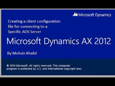 Connect AX client to specific AOS Server – Mohsin Khalid