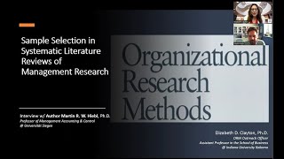 Sample Selection in Systematic Literature Reviews of Management Research
