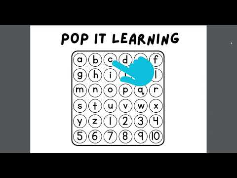 Pop It Letter Recognition Game FREE
