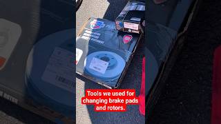 Tools we use for changing brake pads and rotors. Auto Mechanic