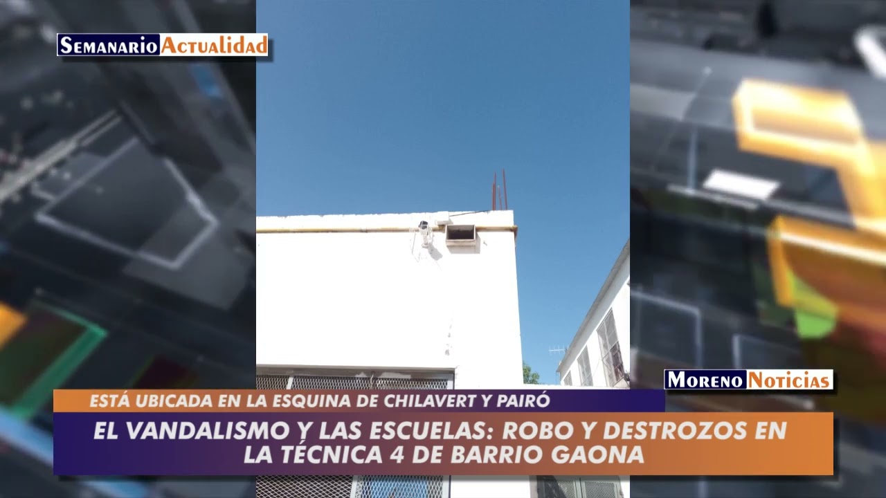 El vandalismo y las escuelas: Robo y destrozos en la Técnica 4 del barrio Gaona – Semanario ...