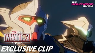 Gundam Captain America vs. Hulkzilla | What If...? Season 3 (Exclusive Clip)