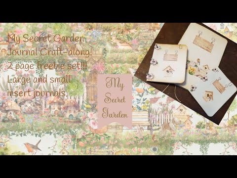 Simple craft-along with 2 page freebie set! My Secret Garden Journal ...