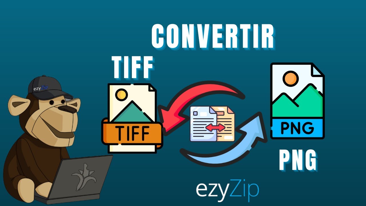 Convierte TIFF a PNG en línea (¡Rápido!) - ezyZip