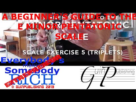 A Beginner’s Guide to the E Minor Pentatonic Scale: Scale Exercise 5 ...