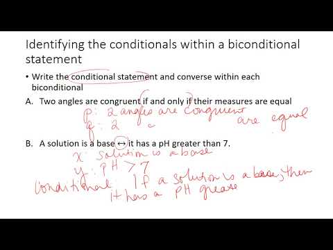 Geometry 2.4: Biconditional statements – Mrs. Williams' classes