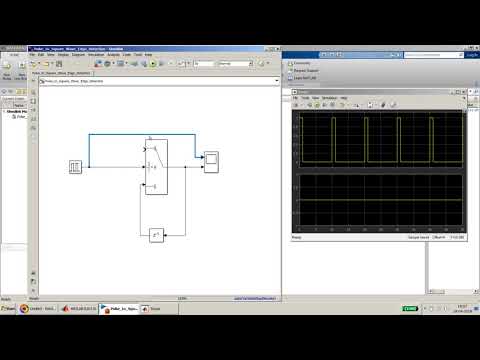 How to convert a pulse wave into square wave in Simulink and detect the edge of the pulse signal ...
