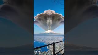 Japan Mount Fuji Volcano Blast ???? #japan #montfuji #shorts #viral
