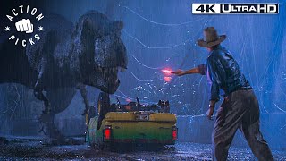 The T.Rex Attacks The Jeep (Iconic Scene) | Jurassic Park 4k HDR