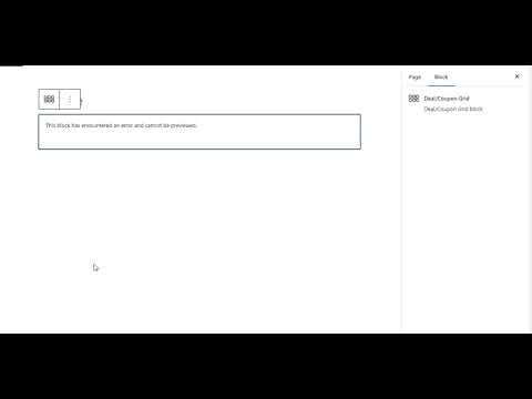 Deals Grid block crashs when typing in the drop-down list | WordPress.org