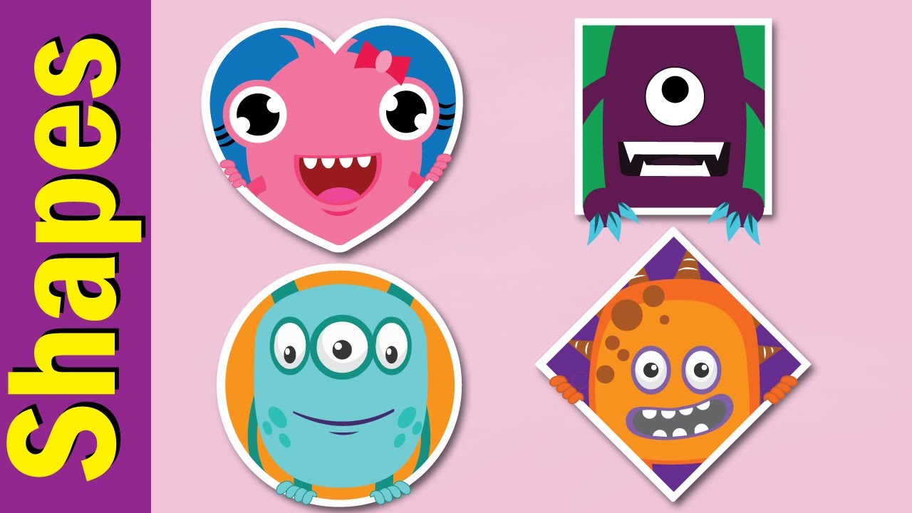 Circle, Diamond, Square, Heart| Shapes for Kids