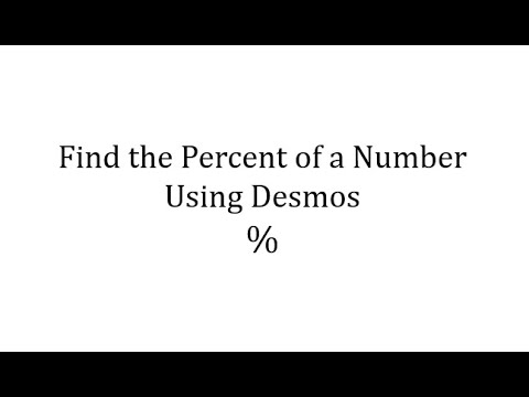 The Percent of a Number Using Desmos | Math Help from Arithmetic through Calculus and beyond