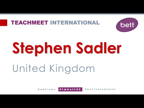 Fanpage Stephen Sadler | Teachmeet International Bett