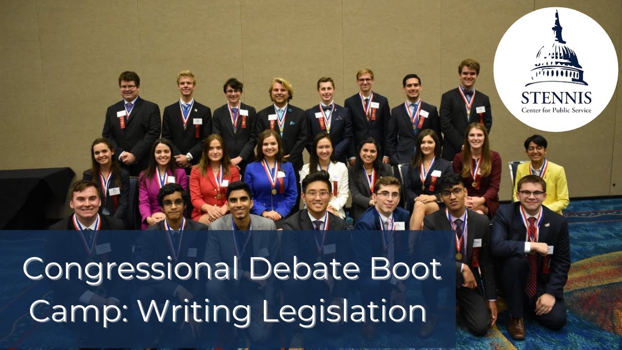 Congressional Debate Boot Camp Series - Stennis Center for Public Service