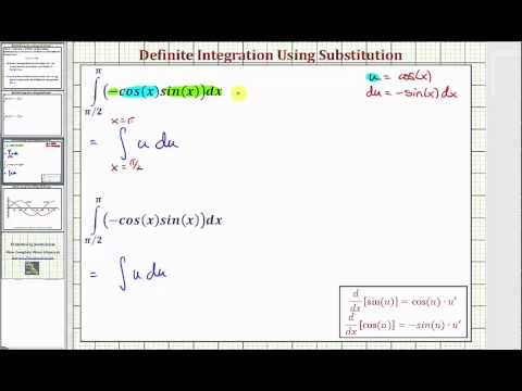 Ex 2: Definite Integration Using Substitution – Change Limits of Integration? | Math Help from ...