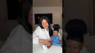 The doll ???? she is not happy ???? #doll #hair #hairstyle #frizzy