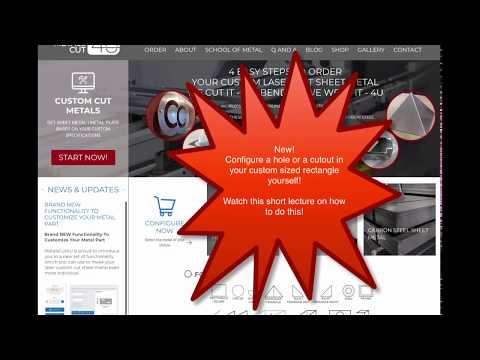 More Features For You To Specify The Sheet Metal You Need! | MetalsCut4U Inc.