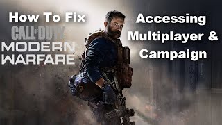 How To Fix Modern Warfare 2019 To Access Both Multiplayer & Campaign