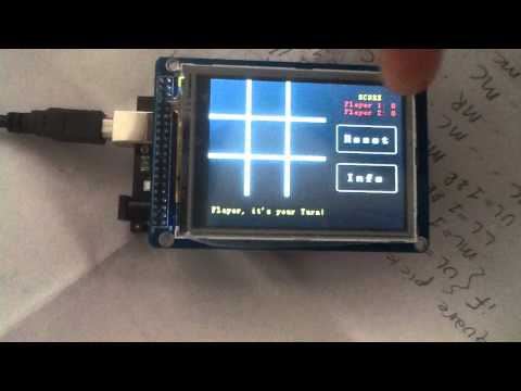 Tic Tac Toe on Arduino with a touchscreen | Jesse McVaney