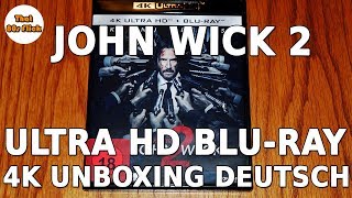 John Wick Chapter 2 4K UHD Blu-ray Unboxing | 4K | deutsch | Kapitel 2
